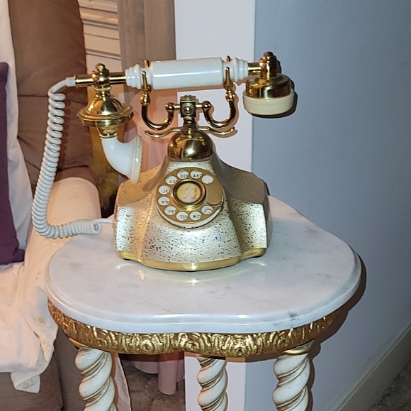 Accents | Vintage Gorgeous Gold Rotary Phone Decorative Piece | Poshmark